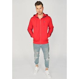 JCC Kapuzensweatjacke 310212092, rot