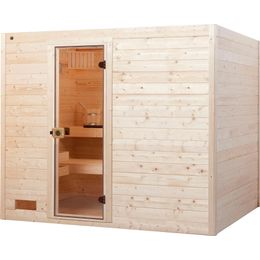 Weka Sauna "Valida" Saunen 9 kW-Ofen mit integrierter Steuerung beige (natur) Saunen