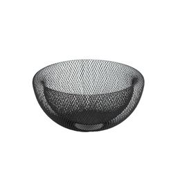 Werner Voß Dekoschale Schale Maze, schwarz Metall, 29,5x14,5 cm (1 St)
