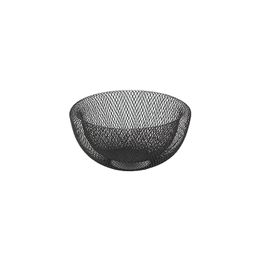 Werner Voß Dekoschale Schale Maze, schwarz Metall, 24,5x12,5 cm (1 St)