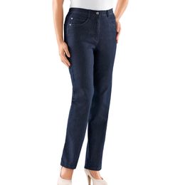 Dehnbund-Jeans Casual Looks Gr. 23, Kurzgrößen, blau (dark blue) Damen Jeans