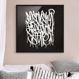 Bild mit Rahmen Graffiti Art Freedom Style