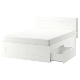 IKEA BRIMNES Bettgestell, Kopfteil und Schublade