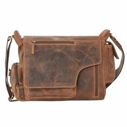 Green Burry Greenburry Vintage Messenger II Leder 39 cm brown