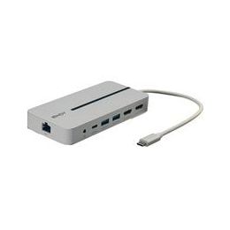 Lindy DST-Mx Duo, Dockingstation 2x 4K HDMI, PD 3.0 100W, USB 3.2 Gen 1, Gigabit Ethernet, Audio Anschlüsse: 2x HDMI-Ausgang, 2x USB-A 3.2 (5 Gbit/s), 1x USB-C 3.2 (5 Gbit/s) Stromversorgung: USB-Betrieb Typ: Dockingstation