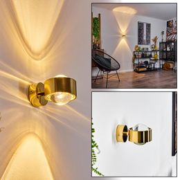 hofstein Sapri Wandleuchte Gold, 1-flammig