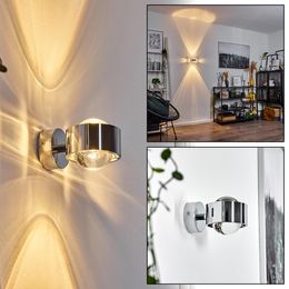 hofstein Sapri Wandleuchte Chrom, 1-flammig