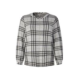 Tom Tailor Große Größen: Kariertes Langarmshirt in Flanell-Optik, Karo, Gr.52