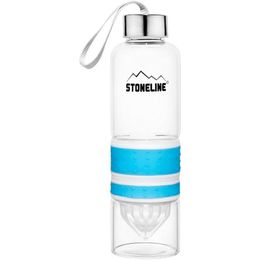 Stoneline Trinkflasche, herausnehmbarer Saftpressen-Aufsatz, 0,55 L, blau