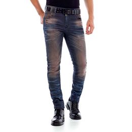 Cipo & Baxx Cipo & Baxx Slim-fit-Jeans im 5-Pocket Style in Straight Fit, braun