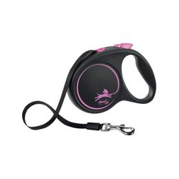 Flexi Black Design M leash 5 m 25 kg pink