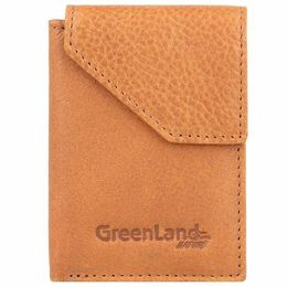 GreenLand Nature Nature Geldbörse RFID Leder 7 cm cognac
