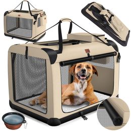 LOVPET&reg; Hundebox Hundetransportbox faltbar Inkl.Hundenapf Transporttasche Hundetasche Transportbox f&uuml;r Haustiere, Hunde und Katzen Haustiertransportbox