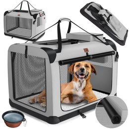 LOVPET&reg; Hundebox Hundetransportbox faltbar Inkl.Hundenapf Transporttasche Hundetasche Transportbox f&uuml;r Haustiere, Hunde und Katzen Haustiertransportbox