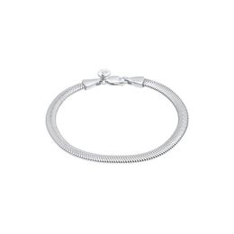 Elli Premium Damen Armband &raquo;Flach Elegant Schlangenkette 925 Silber&laquo; silber
