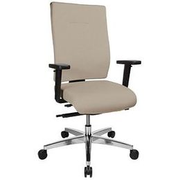 Topstar Bürostuhl Sitness 70, PS79BH W53 Stoff beige, Gestell alu