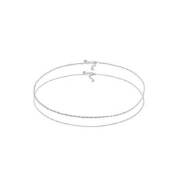 Elli Premium Ketten-Set Choker Kordelkette Veneziakette (2 tlg) 925 Silber