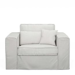 Rivièra Maison Loveseat Metropolis, Ash Grey, Washed Cotton