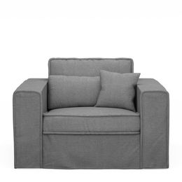 Rivièra Maison Loveseat Metropolis, Grey, Washed Cotton