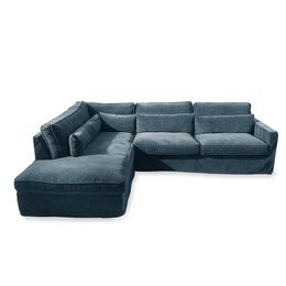 Rivièra Maison Récamiere Sofa Links Brompton Cross, Petrol