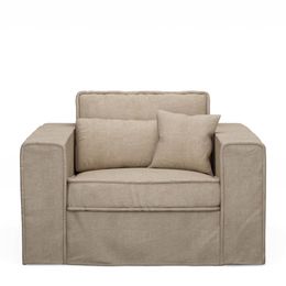 Rivièra Maison Loveseat Metropolis, Natural, Washed Cotton