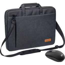 PEDEA Laptoptasche ELEGANCE 39,6cm (15,6) + Maus, grau