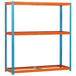 Simonrack Schwerlastregal SIMONFORTE 1804-3 450100045201840 orange, blau 180,0 x 45,0 x 200,0 cm