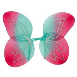 buttinette Kinder-Flügel, grün/rosa, 43 x 67 cm