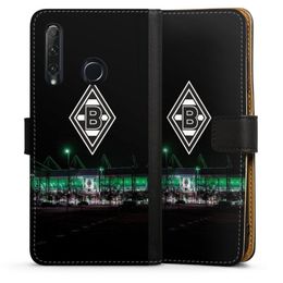 DeinDesign Handyhülle Borussia Mönchengladbach Offizielles Lizenzprodukt Stadion, Huawei Honor 20 Lite Hülle Handy Flip Case Wallet Cover, schwarz