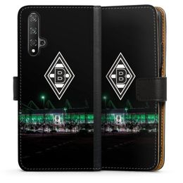 DeinDesign Handyhülle Borussia Mönchengladbach Offizielles Lizenzprodukt Stadion, Huawei Nova 5T Hülle Handy Flip Case Wallet Cover Handytasche Leder