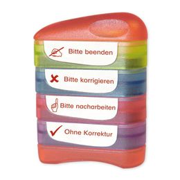 TimeTEX Stempel Siebdruck-Stempel "Perpetuum" 4 in 1, "Bitte beenden"