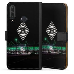 DeinDesign Handyhülle Borussia Mönchengladbach Offizielles Lizenzprodukt Stadion, Huawei Y6p Hülle Handy Flip Case Wallet Cover Handytasche Leder
