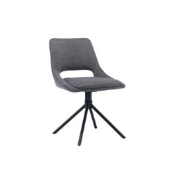 freiraum Stuhl ELLA (2er-Set), aus Webstoff in grau. Abmessungen (BxHxT) 53,5x82x60 cm