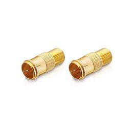 conecto F-Verbinder, F-Kupplung, F-Stecker Quick auf F-Buchse, Adapter SAT-Kabel