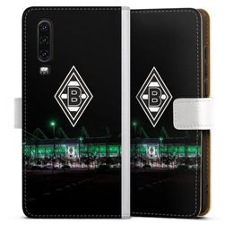 DeinDesign Handyhülle Borussia Mönchengladbach Offizielles Lizenzprodukt Stadion, Huawei P30 Hülle Handy Flip Case Wallet Cover Handytasche Leder