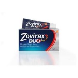 GlaxoSmithKline Zovirax Duo, Lippenherpescreme mit Aciclovir & Hydrocortison 2 g