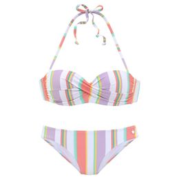 Lascana Bikini Damen Gr&ouml;&szlig;e XS/S gelb / jade / helllila / pitaya
