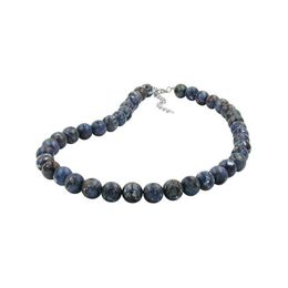Gallay Perlenkette 12mm Kunststoffperlen grau-lila-marmoriert 50cm (1-tlg)