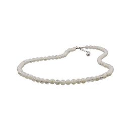 Gallay Perlenkette Kette 6mm Perle Kunststoff kristall-creme 50cm (1-tlg)