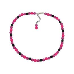 Gallay Perlenkette Kette Perlen pink-flieder-schwarz (1-tlg)