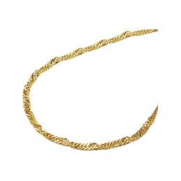 Gallay Goldkette Kette 1,4mm Singapurkette 9Kt GOLD 45cm (1-tlg), goldfarben