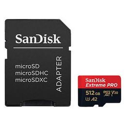 Sandisk Speicherkarte microSDXC-Card Extrem PRO 512 GB