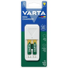 Varta Mini Charger Batterie-Ladegerät (1-tlg), weiß