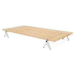 Magazin Bett Simplon - 90 cm RAL 9010 Reinweiß
