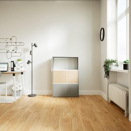 MYCS Highboard Grau - Elegantes Highboard: Türen in Grau - Hochwertige Materialien - 77 x 118 x 34 cm, Selbst designen
