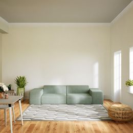 MYCS Sofa 2-Sitzer Minzgrün Strukturgewebe - Elegantes, gemütliches 2-Sitzer Sofa: Hochwertige Qualität, einzigartiges Design -...