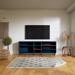 MYCS TV-Schrank Blau - Moderner Fernsehschrank: Hochwertige Qualität, einzigartiges Design - 190 x 72 x 34 cm, konfigurierbar