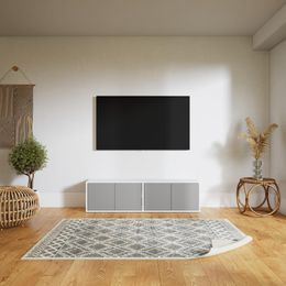 MYCS Lowboard Grau - Designer-TV-Board: Türen in Grau - Hochwertige Materialien - 151 x 41 x 34 cm, Komplett anpassbar