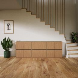 MYCS Highboard Eiche - Elegantes Highboard: Türen in Eiche - Hochwertige Materialien - 226 x 79 x 34 cm, Selbst designen