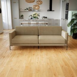 MYCS Sofa Sandbeige - Moderne Designer-Couch: Hochwertige Qualität, einzigartiges Design - 224 x 81 x 98 cm, Komplett anpassbar